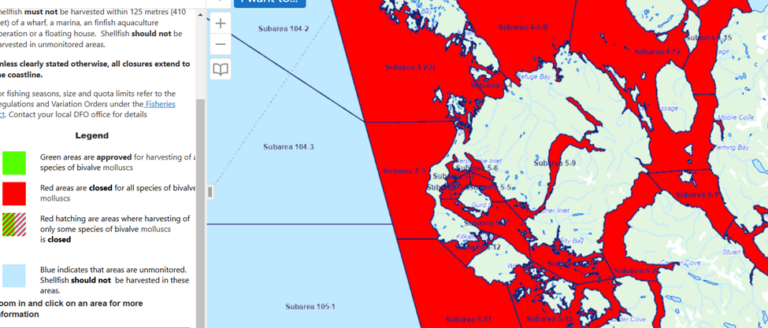 Bivalve Shellfish Biotoxin/Sanitary Closure Update - Gitxaala Nation